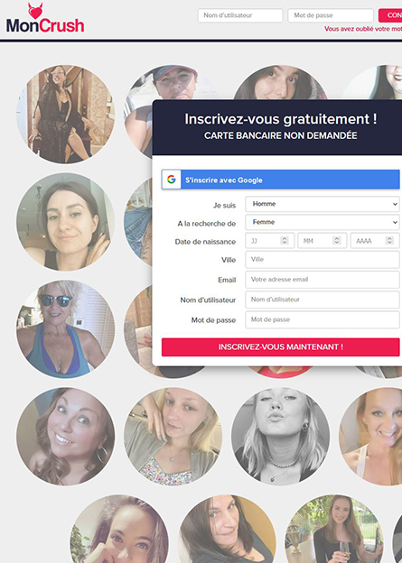 Moncrush.com | Trouvez facilement la personne de vos rêves